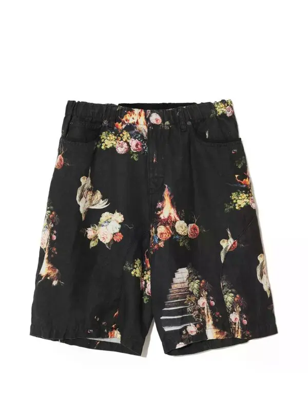 Undercover Emma Printed Shorts - Black