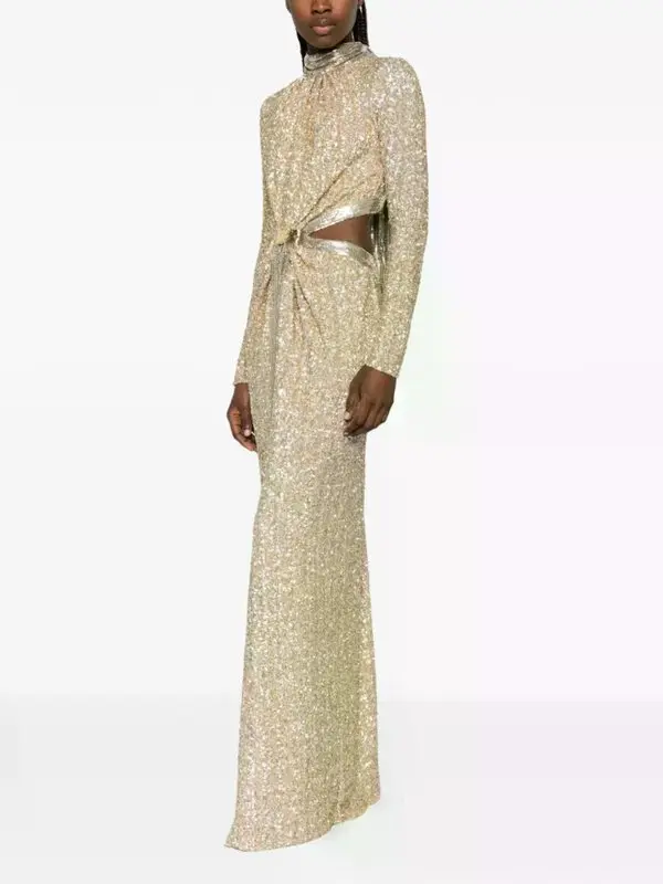Rabanne Sequin Embellished Maxi Dress