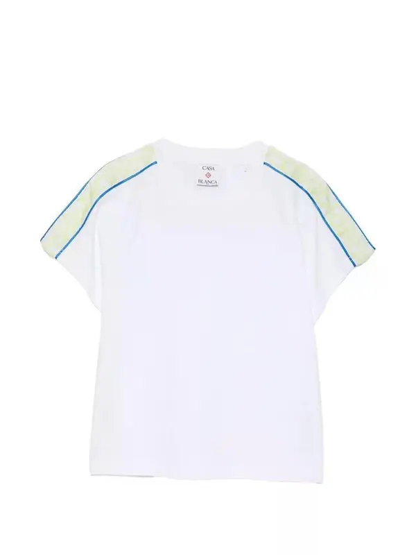 Casablanca Shoulder Tape T-shirt - White
