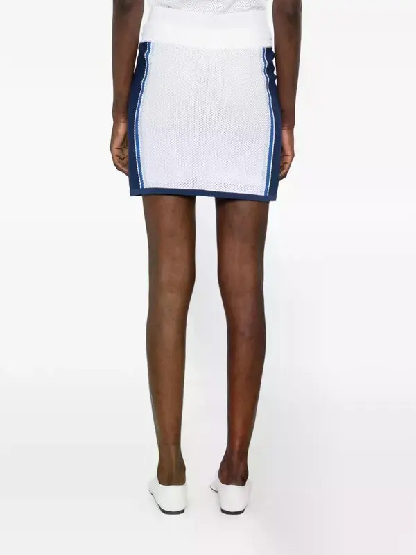 Casablanca Drawstring Mesh Mini Skirt