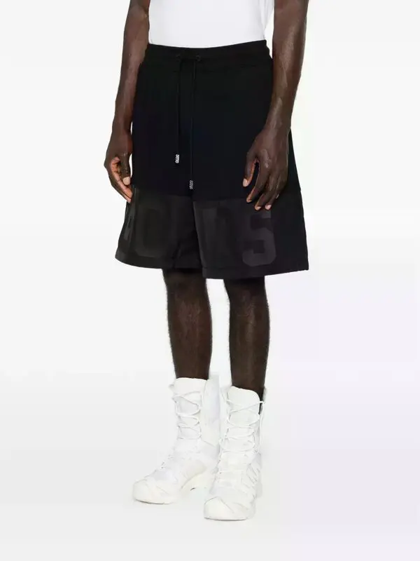 Gcds Logo-detail Shorts - Black