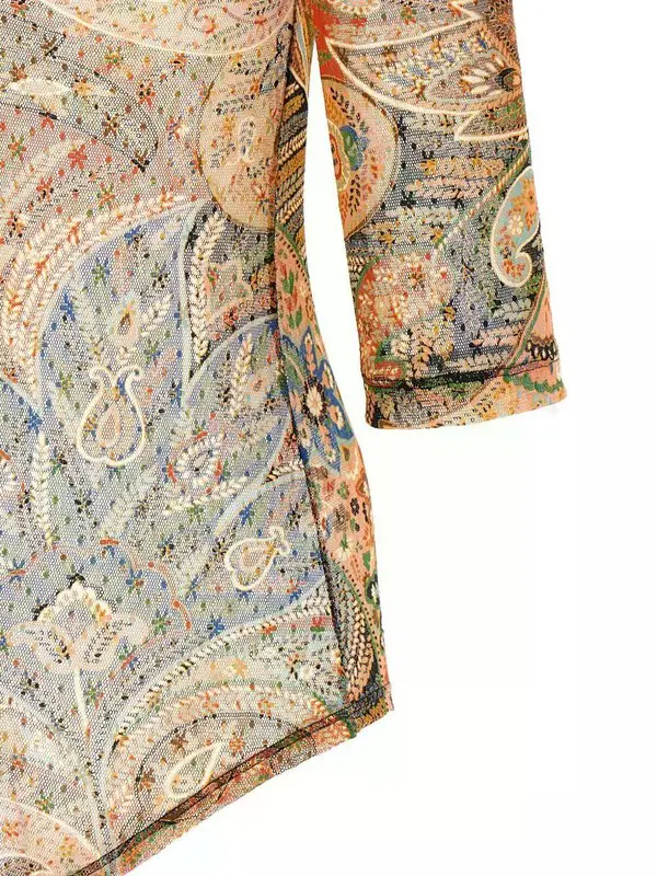 Etro Paisley-print Bodysuit - Neutrals