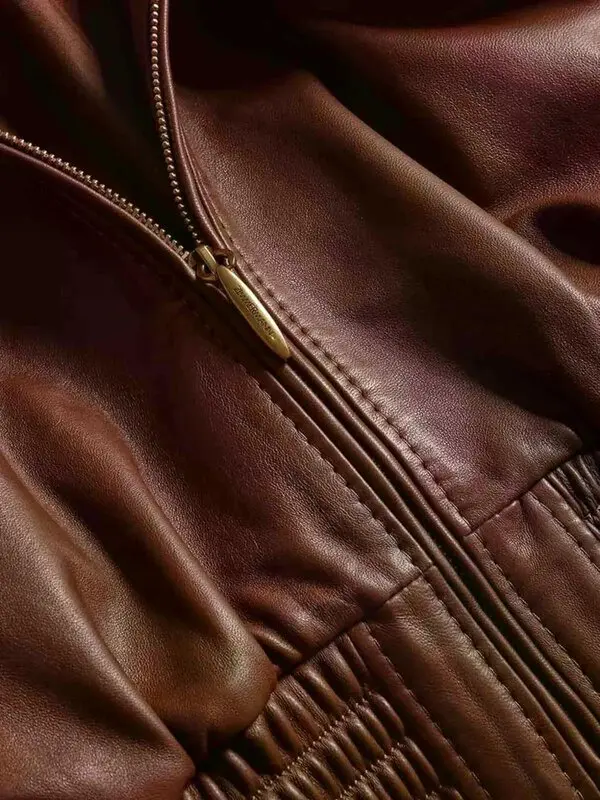 Zimmermann Luna Leather Bomber Jacket