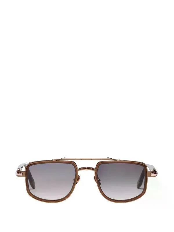 JOHN DALIA Kai Square-frame Sunglasses - Brown