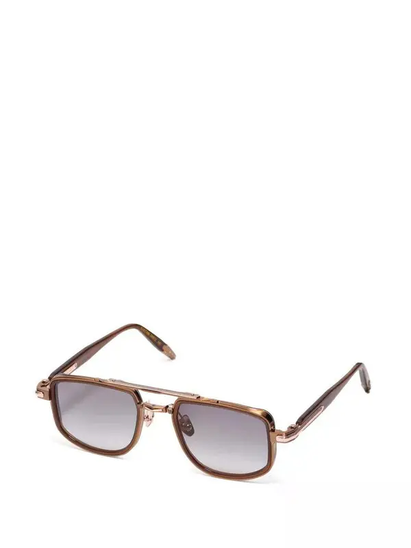 JOHN DALIA Kai Square-frame Sunglasses - Brown
