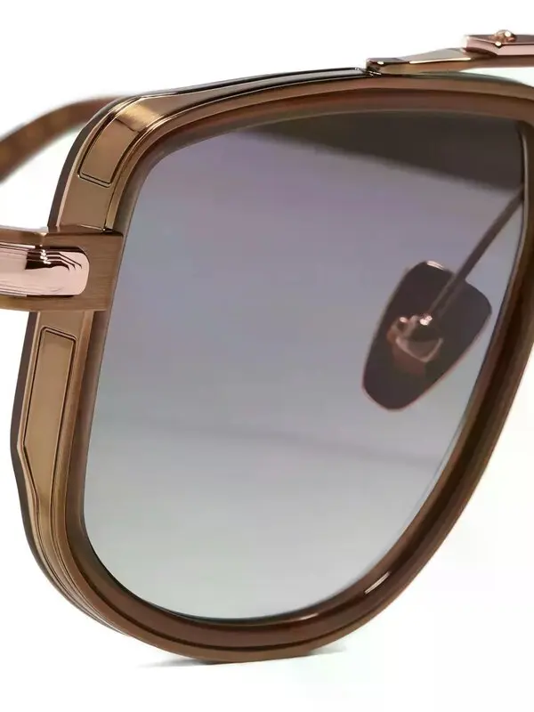 JOHN DALIA Kai Square-frame Sunglasses - Brown