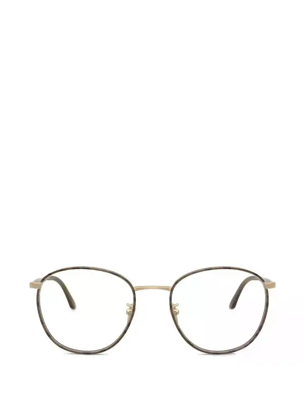 Giorgio Armani Round-frame Glasses - Brown