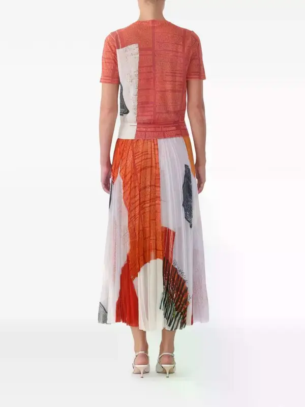 JASON WU Artwork Knit Top - Orange