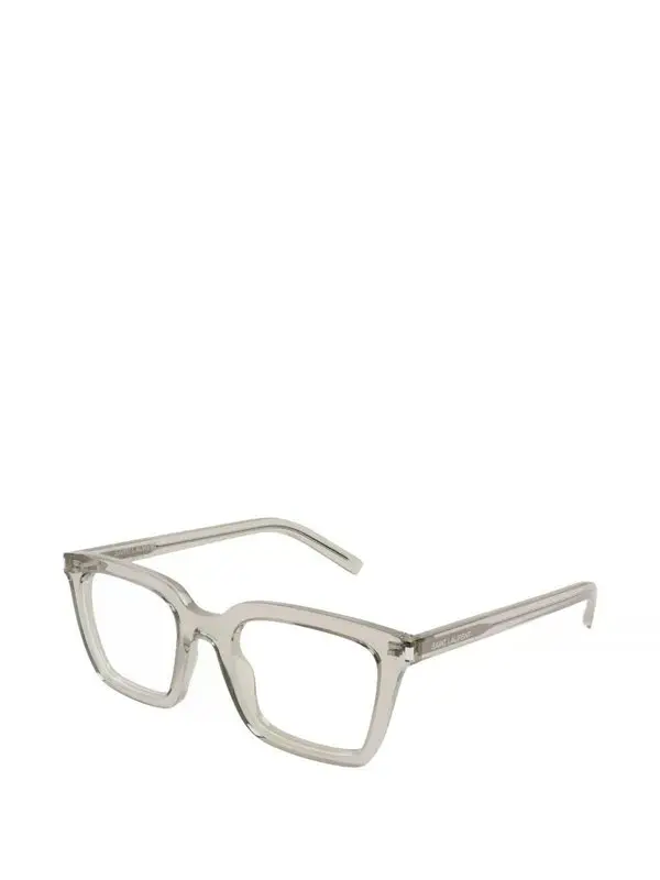 Saint Laurent Square-frame Eyeglasses - Grey