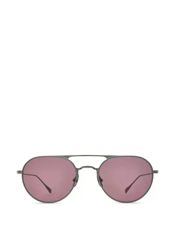Garrett Leight Benny J Pilot-frame Sunglasses - Grey