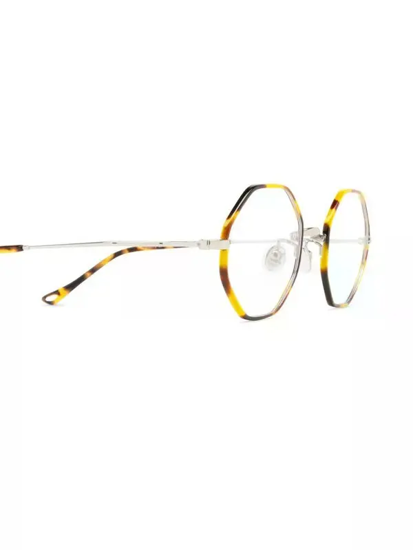EYEPETIZER Yosemite Geometric-frame Eyeglasses - Brown