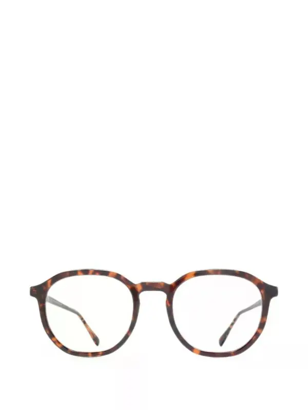 Mykita Dorsa Round-frame Glasses - Brown