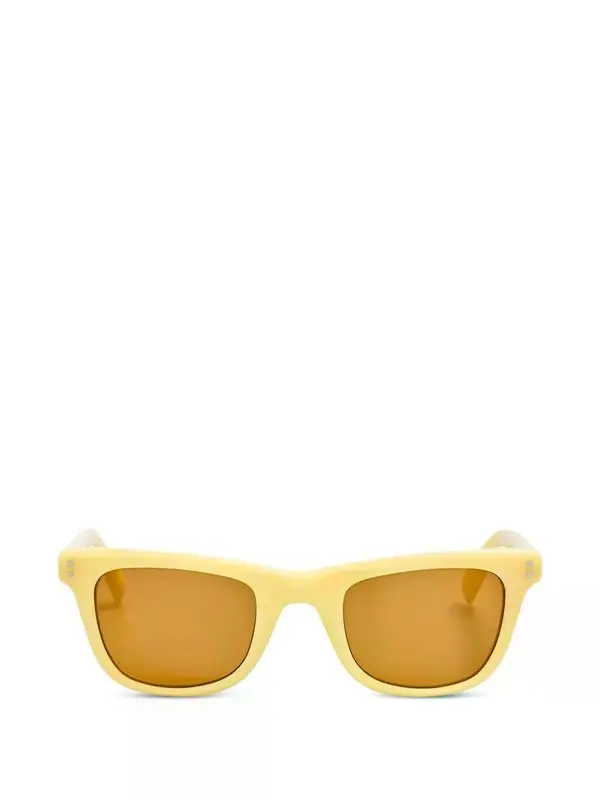 Jacquemus Square Frame Sunglasses - Yellow