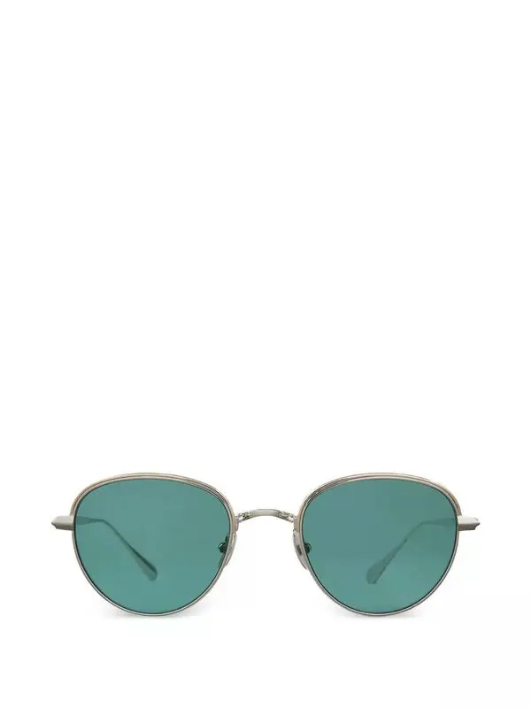 Garrett Leight Wells J Round-frame Sunglasses - Silver