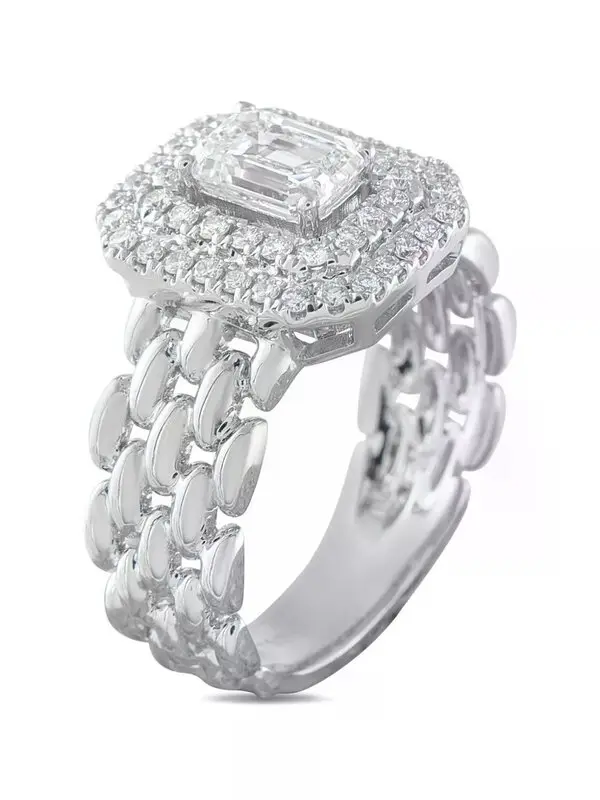 LB EXCLUSIVE 18k White Gold Diamond Ring