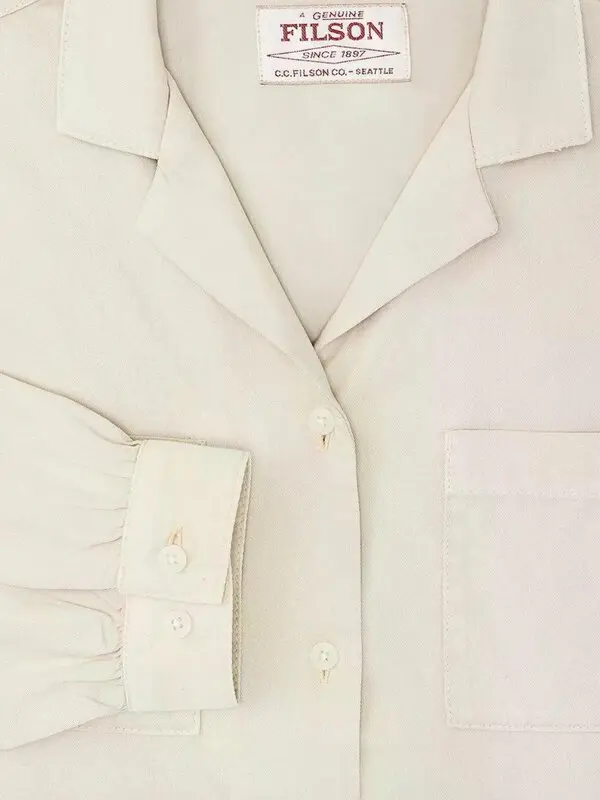 Filson Revere Collar Long Sleeve Shirt With Button Closure And Chest Pocket