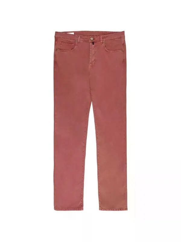 SLOWEAR Slim Fit Five-pocket Trousers - Red