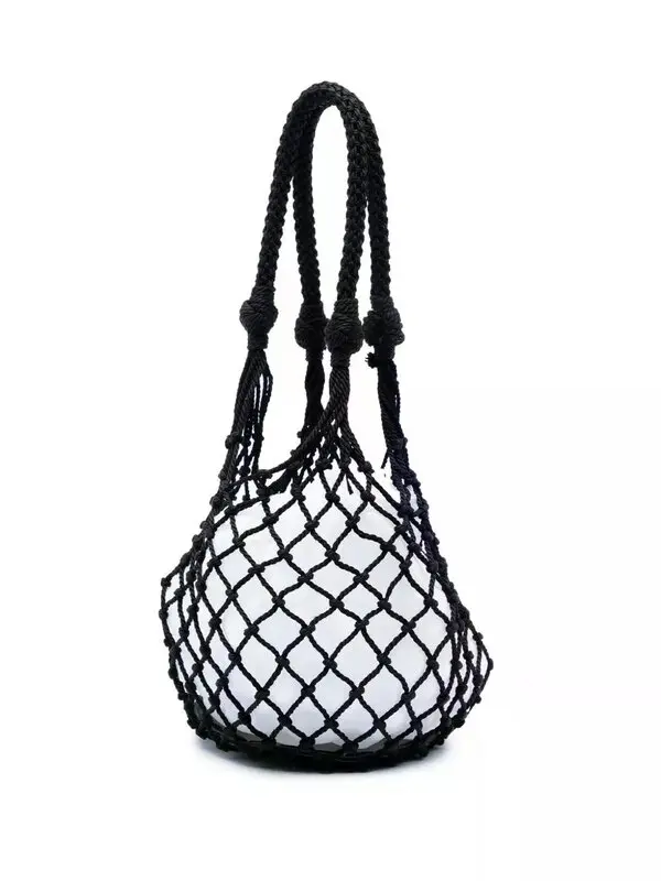Prada Mesh And Leather Bucket Bag