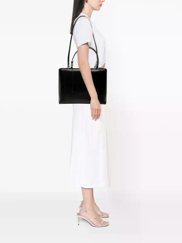 Dior 2000 Leather Malice Pearl Satchel - Black