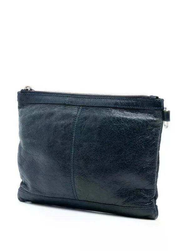 Balenciaga 2015 Lambskin Motocross Classic Clip S Clutch Bag