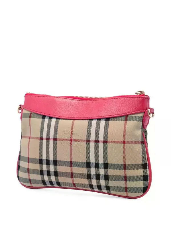 Burberry Haymarket Check Nylon Peyton Crossbody Bag