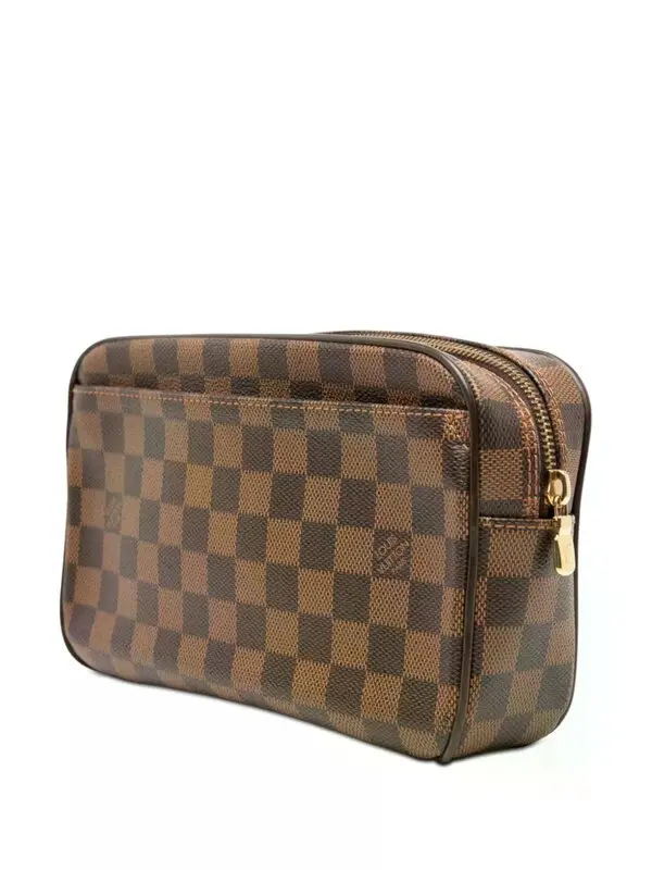 LOUIS VUITTON Damier Ebene Pochette Saint Paul Clutch Bag