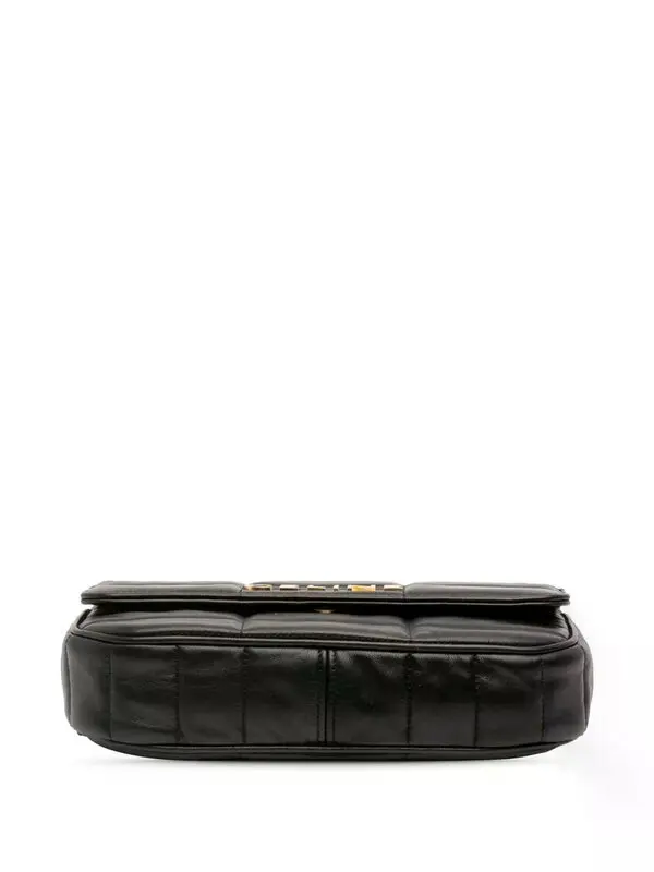 Celine Quilted Goatskin Chain Shoulder Bag