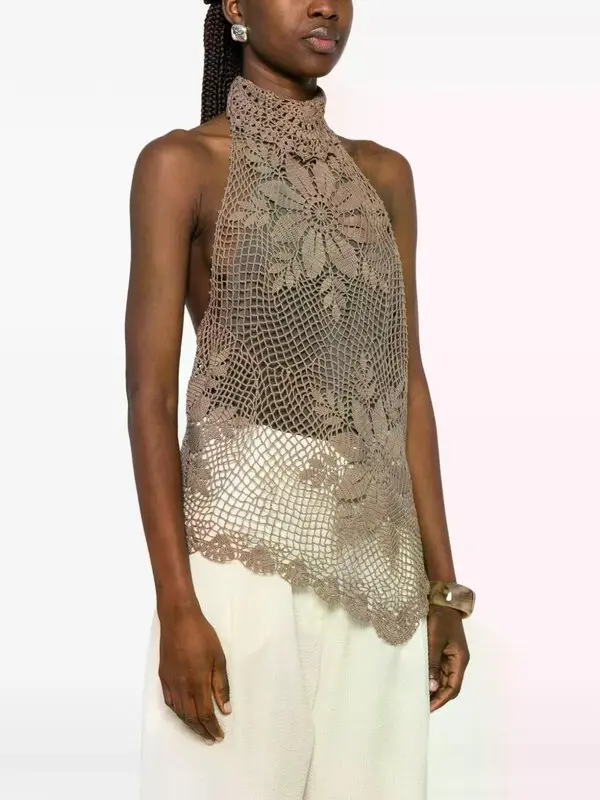 Magda Butrym Crochet Halterneck Top