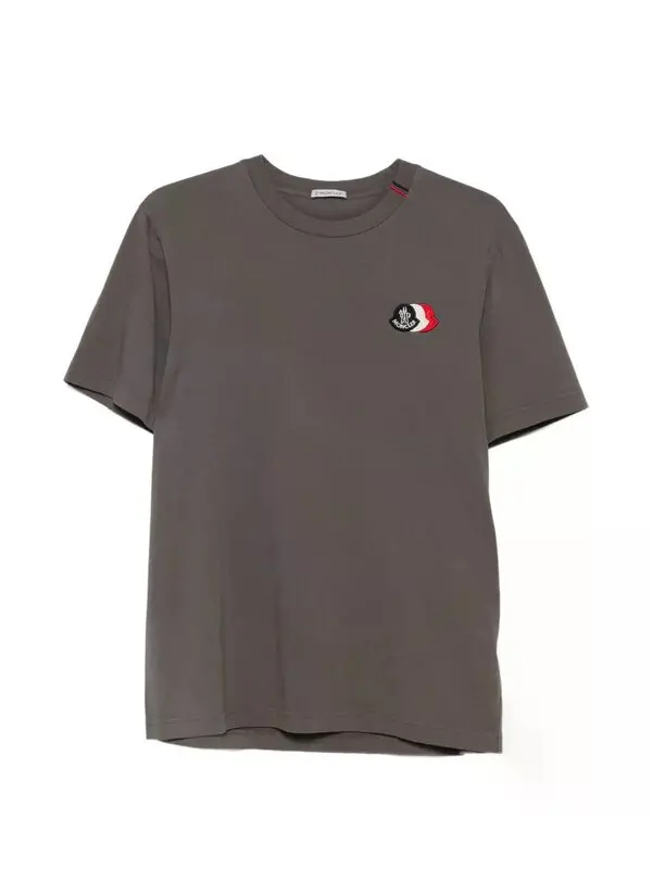 Moncler Logo-patch T-shirt - Grey