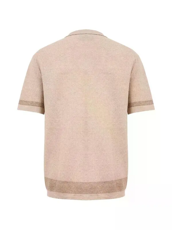 Brioni Striped Knitted Shirt - Neutrals