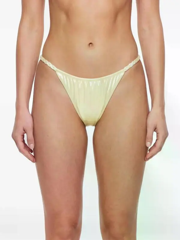 ISA BOULDER Twist Strap Bikini Bottom - Neutrals