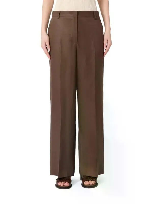Max Mara Linen Button Trousers