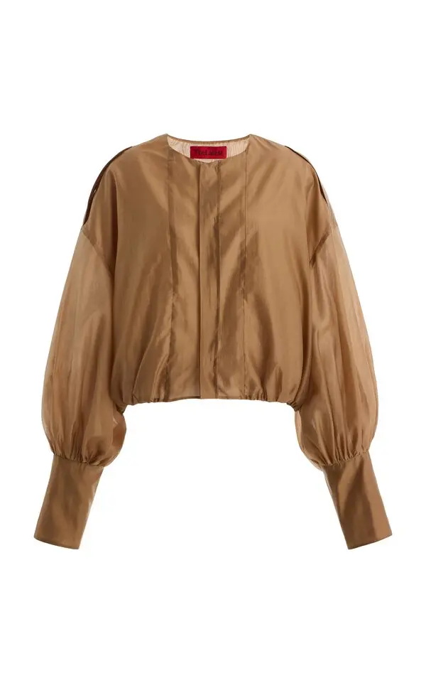 THE LATEST Dora Muslin Top - Brown