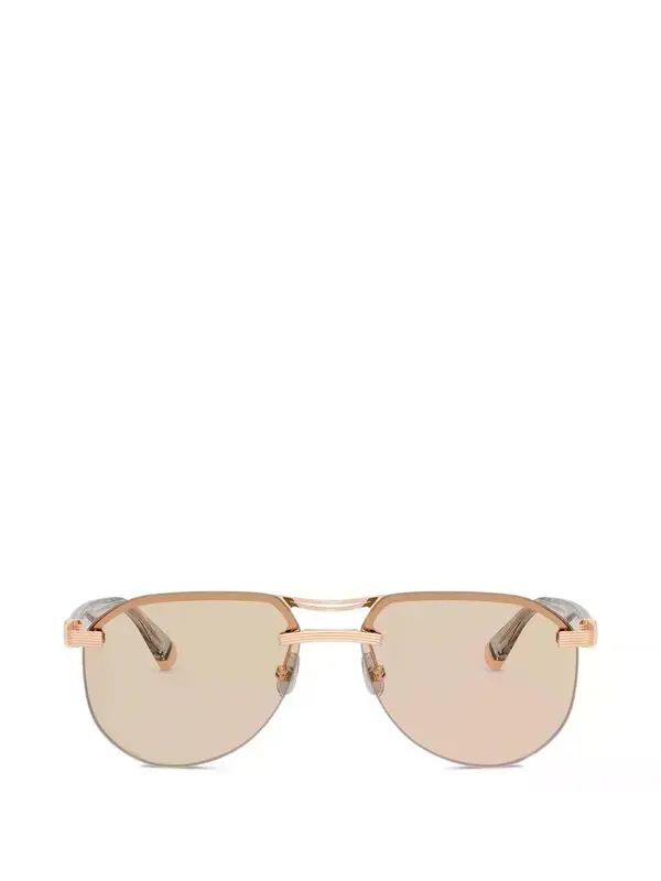 Brunello Cucinelli Carlito B. Aviator Sunglasses - Pink