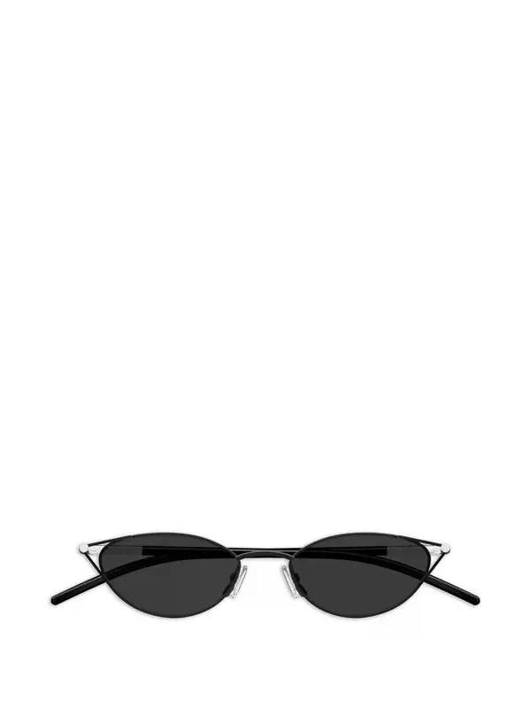 Alexander McQueen Oval Frame Sunglasses - Black