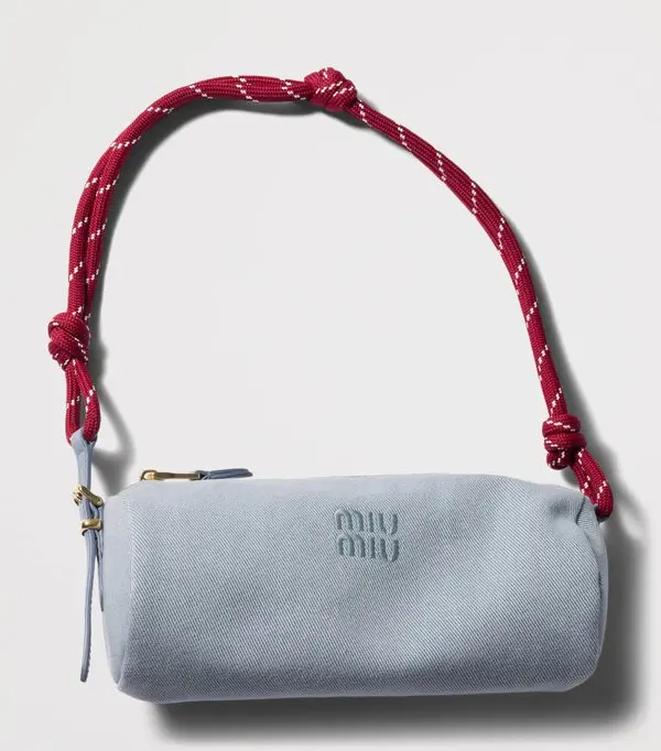 Miu Miu Gabardine Pouch With Rope Detail