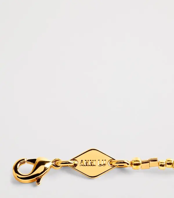 Anni Lu Gold-plated Beaded Asym Bracelet