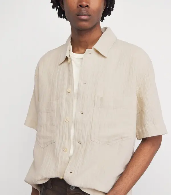 SUNFLOWER Linen-cotton Adam Shirt