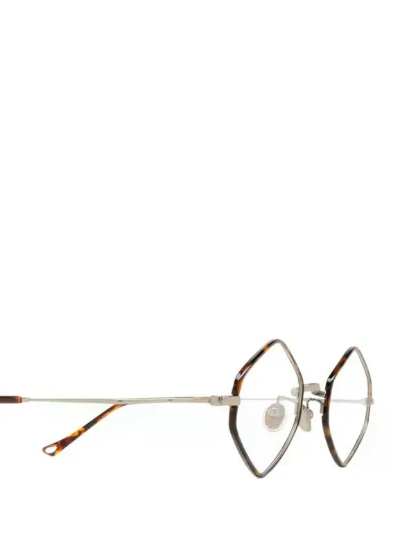 EYEPETIZER Geometric Frame Eyeglasses - Brown