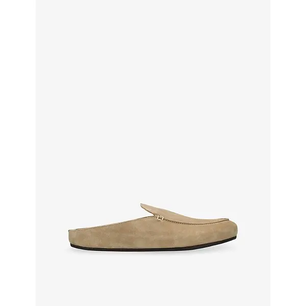 VINNY'S Donnie Suede Mules - Beige