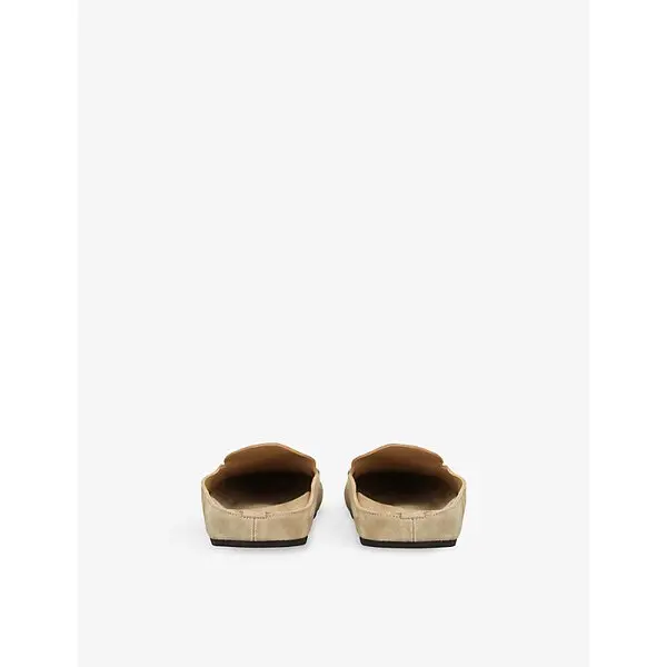 VINNY'S Donnie Suede Mules - Beige