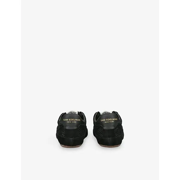 Sam Edelman Tobi Suede And Mesh Trainers - Black