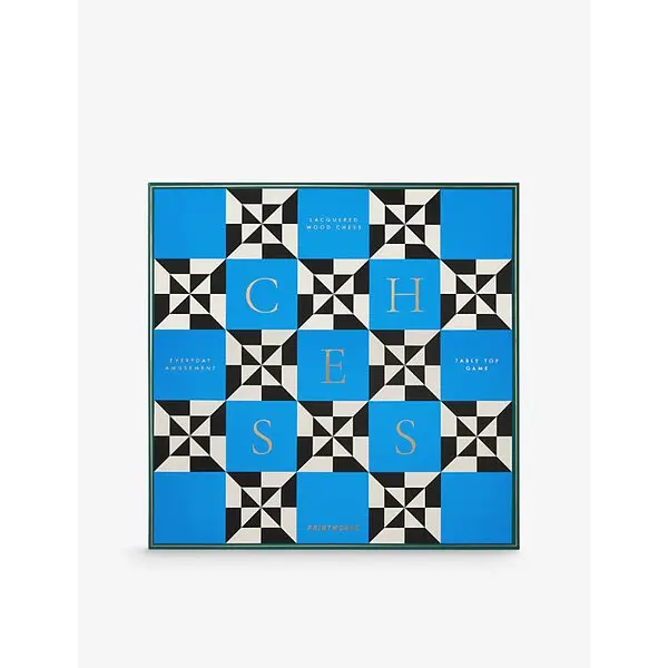 PRINTWORKS Lacquered Chess Board Game Set