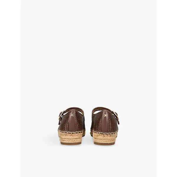 Sam Edelman Mackie Raffia Ballet Flats - Brown