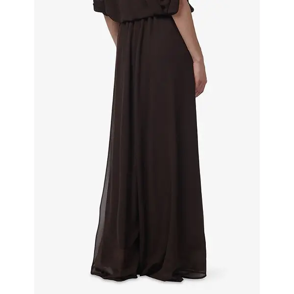 LEEM Elasticated-waist Wide-leg Woven Trousers