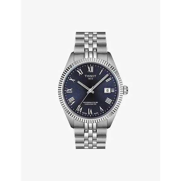 TISSOT Ballade Stainless-steel Automatic Watch - Blue