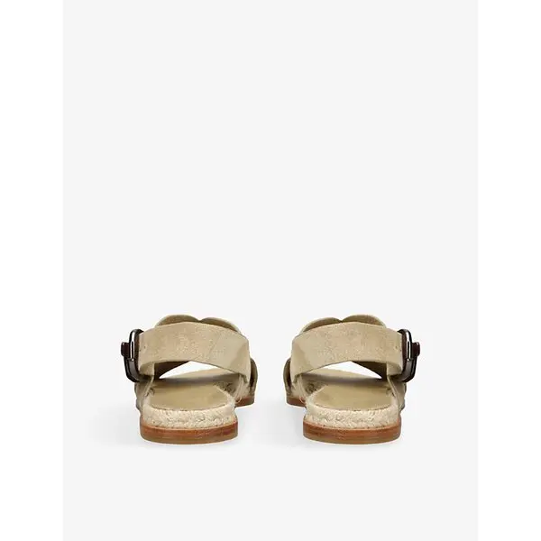 CastaÑer Philo Suede Slingback Sandals - Camel