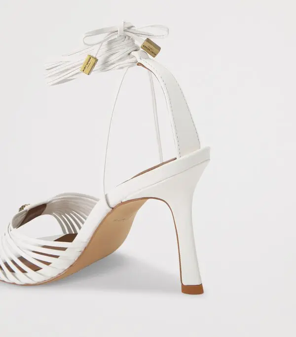 Kurt Geiger Leather Embellished Strappy High Heel Sandals