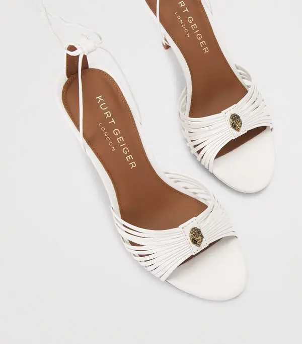 Kurt Geiger Leather Embellished Strappy High Heel Sandals