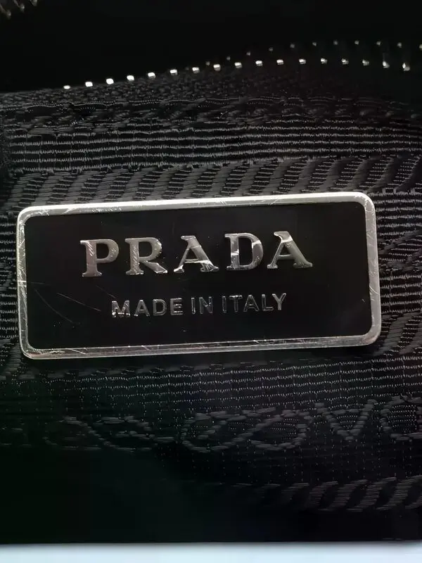 Prada 2010's Soft Leather Two-way Tote Bag - Blue